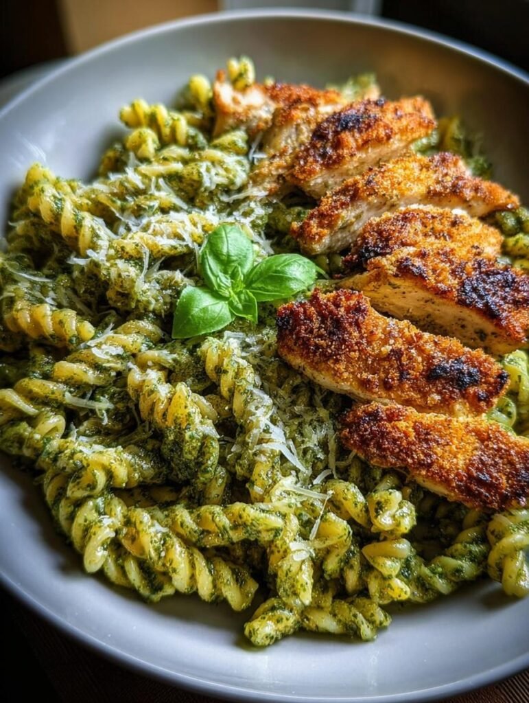 Pesto Pasta Parmesan Chicken: 1 Divine Dish - Ragutasty