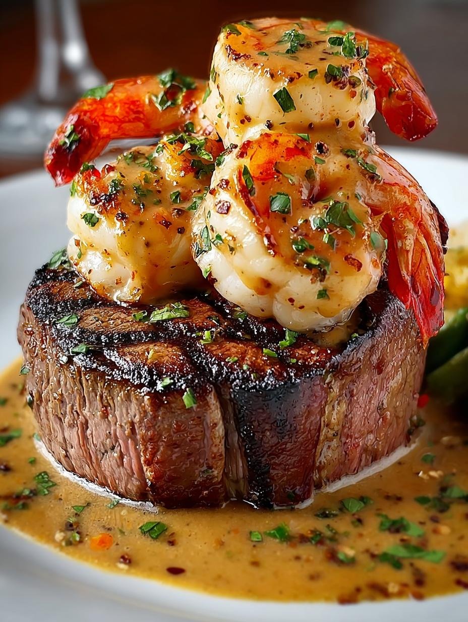Filet Mignon with Grilled Shrimp: A Decadent Delight - Ragutasty
