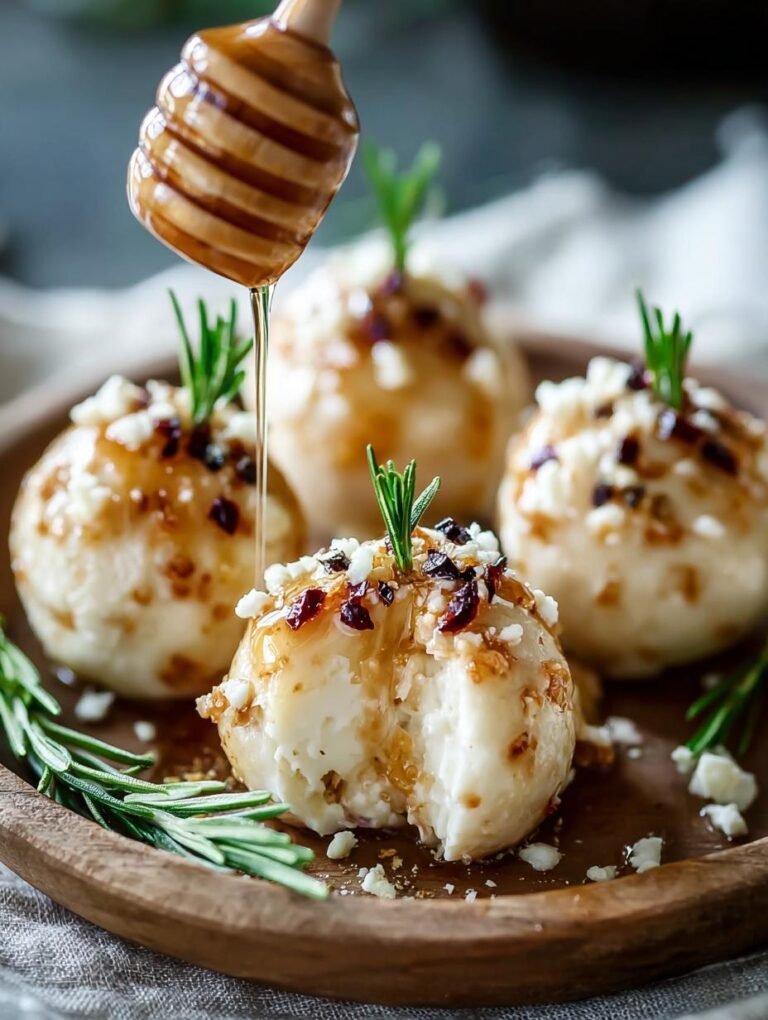 Delicious Honey Goat Cheese Balls with Pecans - Ragutasty