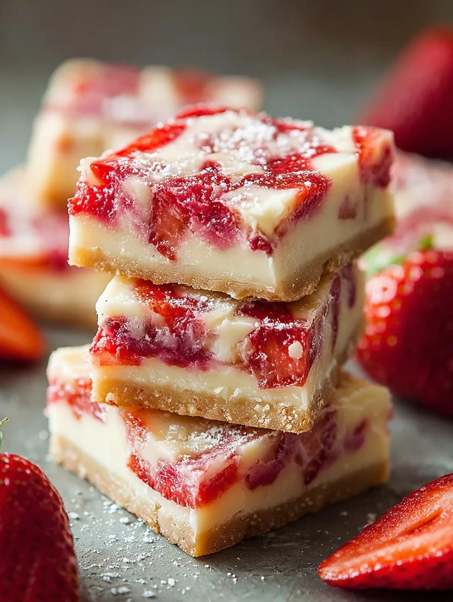 Strawberry White Chocolate Gooey Bars: 7 Reasons to Indulge - Ragutasty